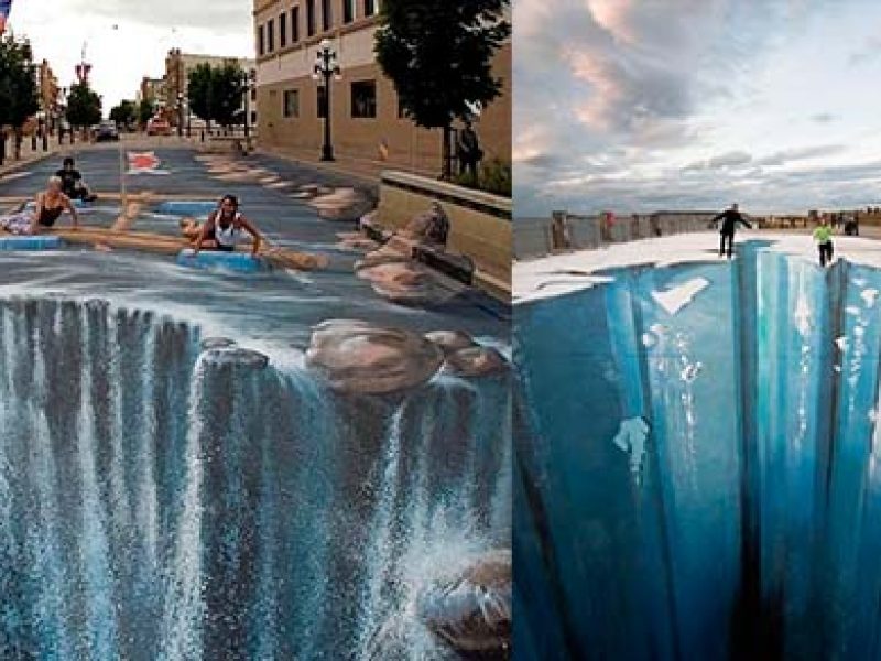Os três artistas de rua mais talentosos do mundo com pintura 3D